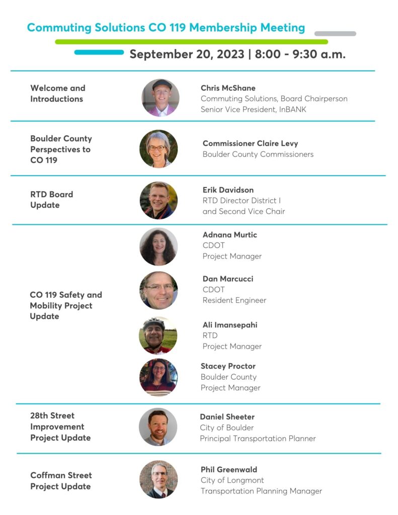 CO 119 Membership Meeting - Commuting Solutions