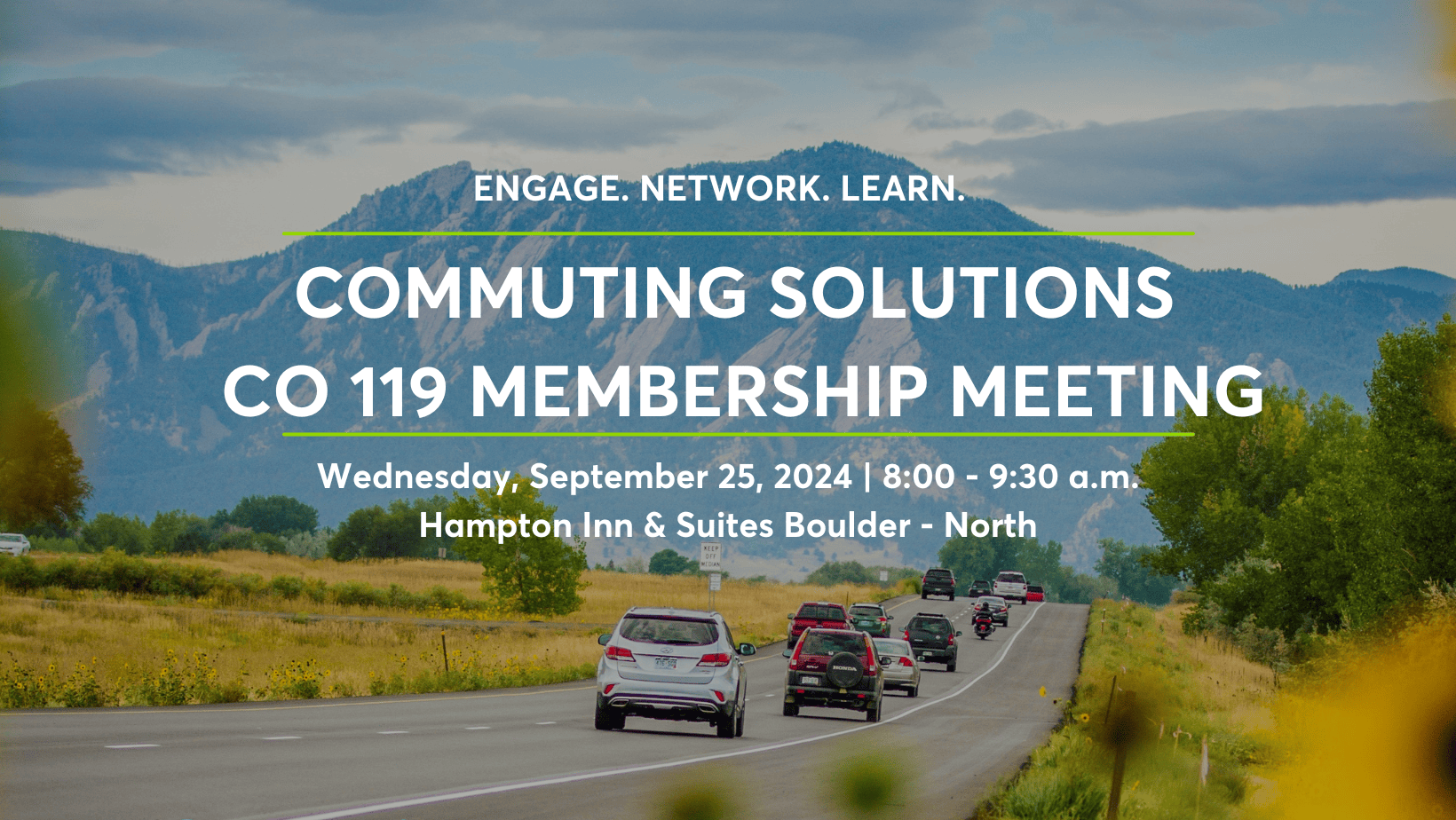 CO 119 Membership Meeting September 25 - Commuting Solutions
